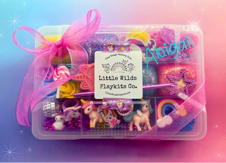 UNICORN Play Dough Kit Sensory Personalized Craft Gifts Kids Unique ...