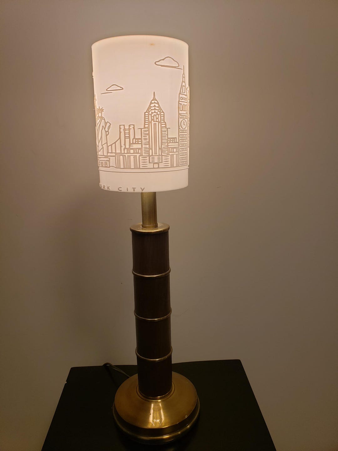 Creative Lamp Shade New York Skyline - Etsy