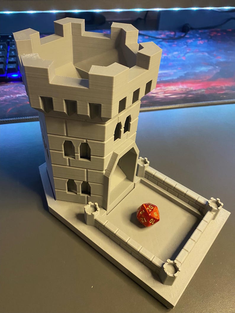 Premium 3D Printed Dungeons and Dragons Dice Tower - Enhance Your D&D ...