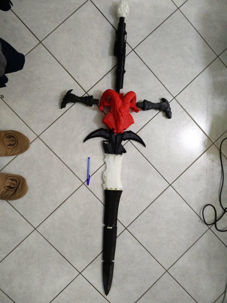 Frostmourne Sword Replica: 3D Printed PLA, World of Warcraft Cosplay ...