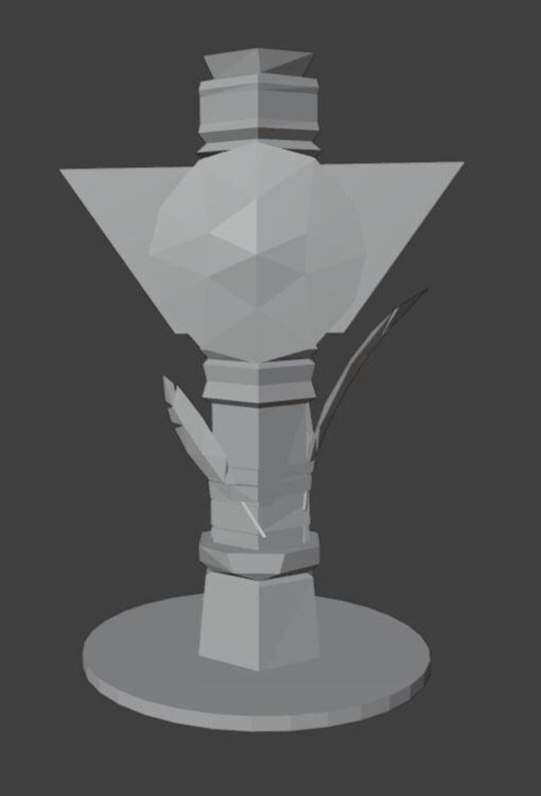 3D Printed Wow Dwarf Totem Handcrafted Gaming Decor, Perfect for World ...