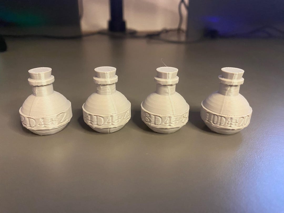 3D Printed Dnd Health Potion Replica - Dungeons and Dragons Prop for ...