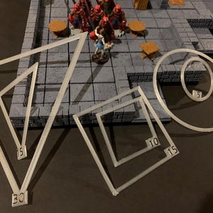 Dnd Spell Template Set - Dungeon and Dragons, Custom 3D Printed RPG ...