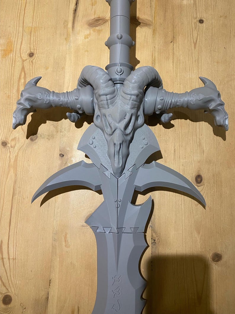 Frostmourne Sword Replica: 3D Printed PLA, World of Warcraft Cosplay ...