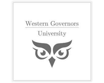 WGU Vinyl Sticker Western Governors University Night Owls - Etsy