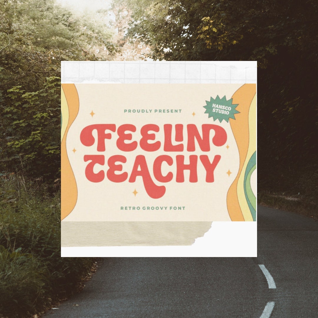 Feelin Teachy Font Serif Font, Fonts for Crafters, Procreate Font, Logo ...