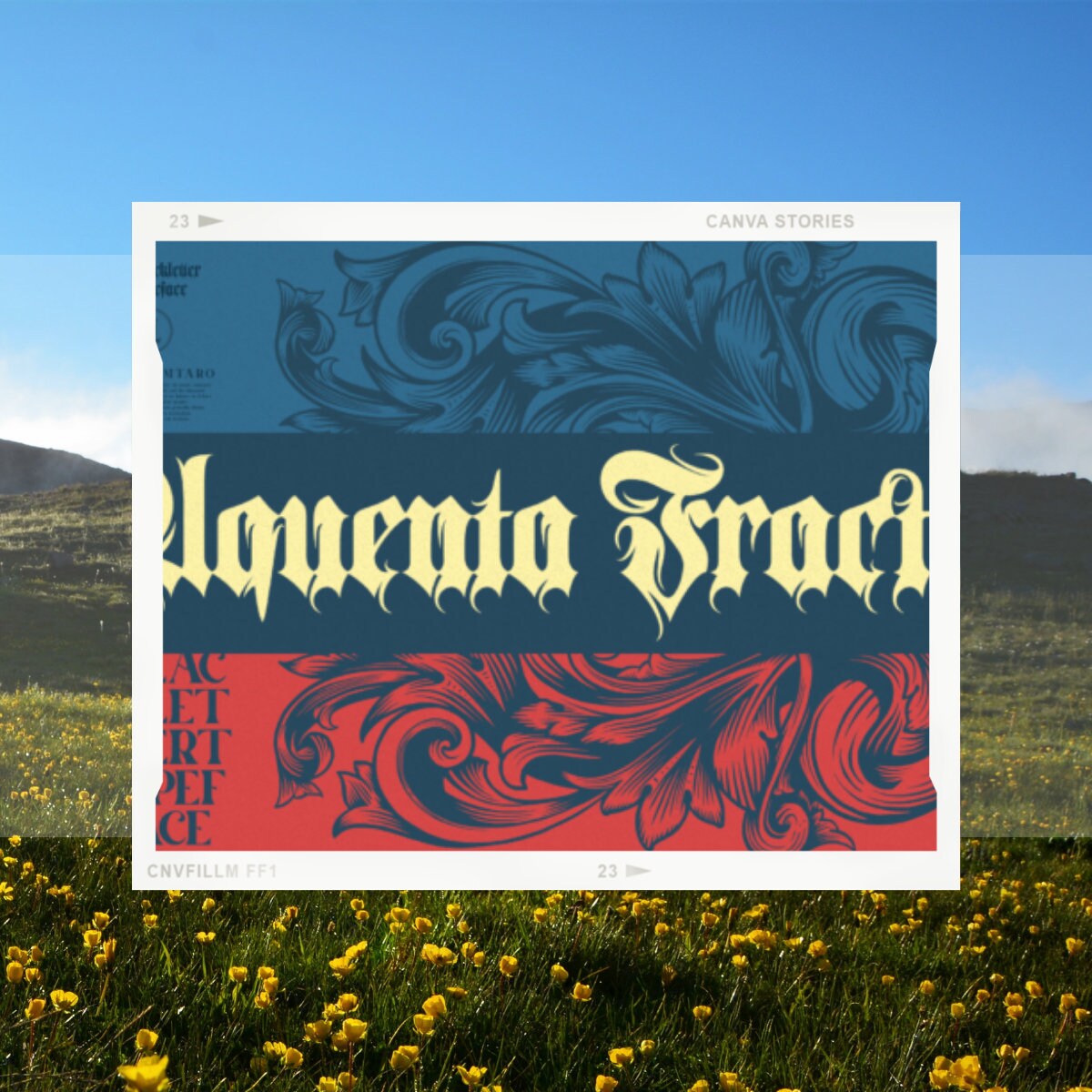 Aquenta Fracta English Font Blackletter Font, Bold Font, Procreate Font ...