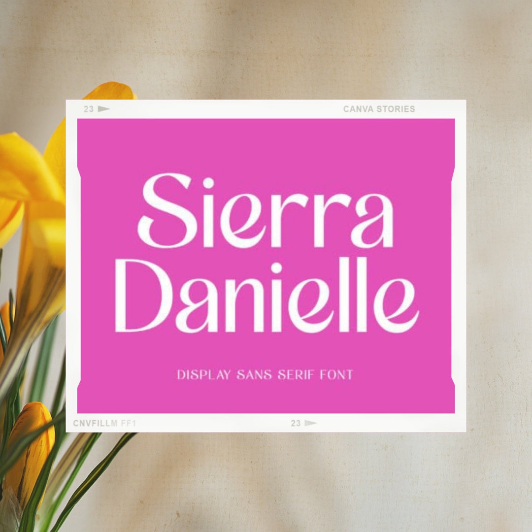 Sierra Danielle Retro Font Bold Font, Lovely Font, Hippie Font, Cricut ...