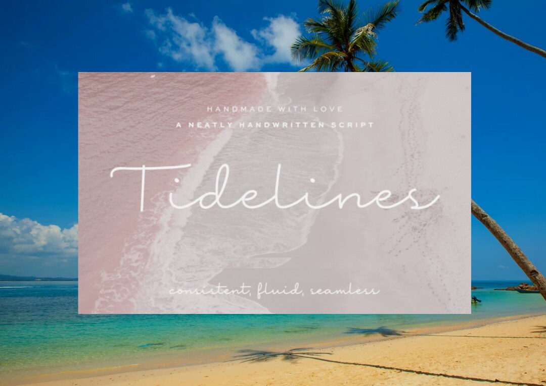 Tidelines Font Script Font, Cricut Font, Fancy Font, Duo Font, Farmhouse Font, Logo Font ...