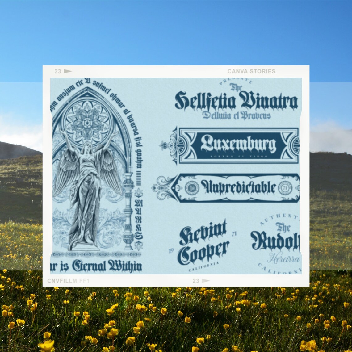 Aquenta Fracta English Font Blackletter Font, Bold Font, Procreate Font ...