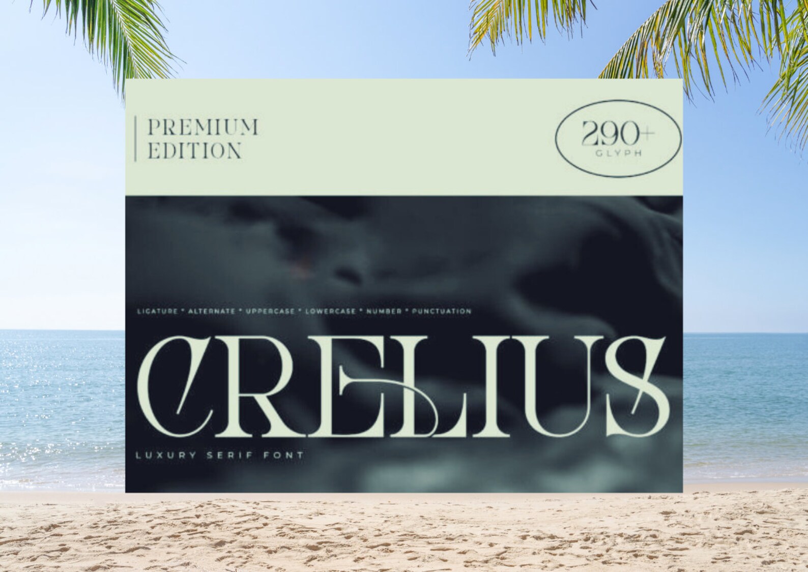 Crelius Serif Font Branding Font, Serif Font, Elegant Font, Swash Font ...