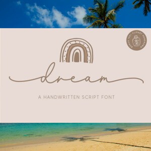 Dream Font Script Font, Cricut Font, Fancy Font, Duo Font, Farmhouse ...