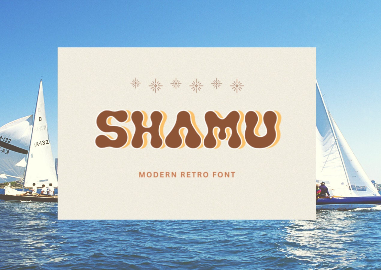 Shamu Fonts Slab Serif Font, Rustic Font, Groovy Sans Serif Font ...