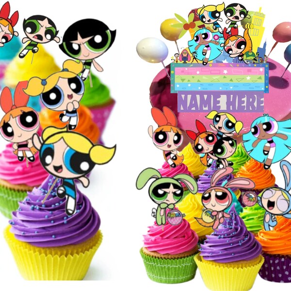 Powerpuff Girls Cake Topper - Etsy