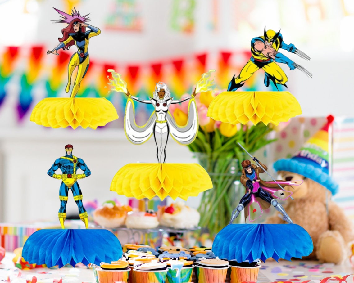 XMEN 97 Free Personalized Custom Cake Topper Cupcake Happy Birthday ...