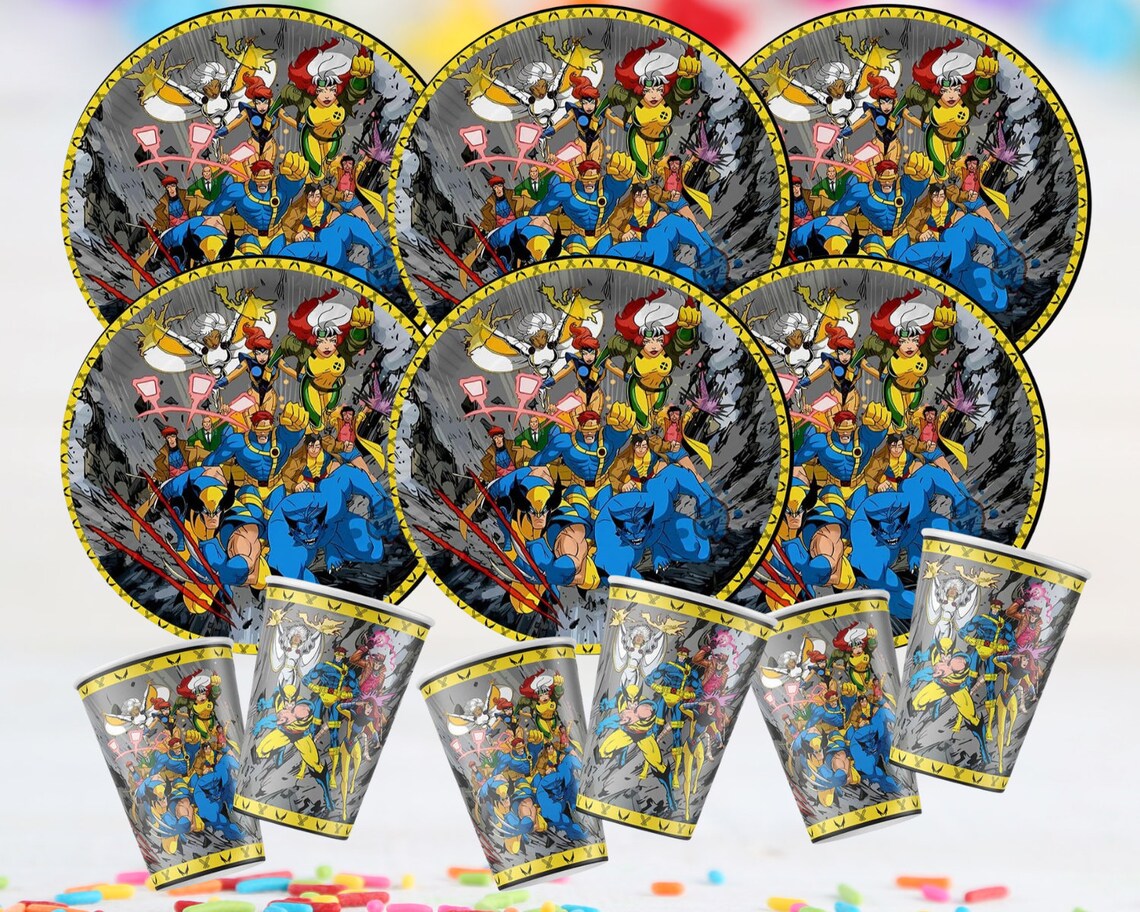 XMEN 97 Free Personalized Custom Cake Topper Cupcake Happy Birthday ...