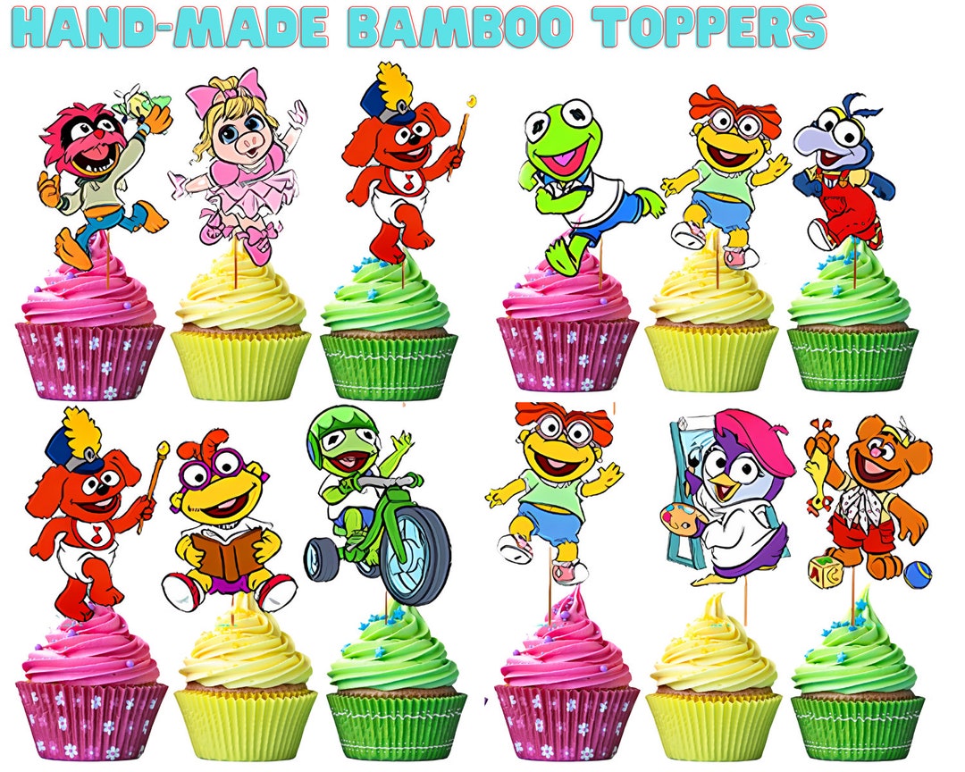 THE MUPPETS Free Personalized Custom Cake Topper Cupcake Happy Birthday ...