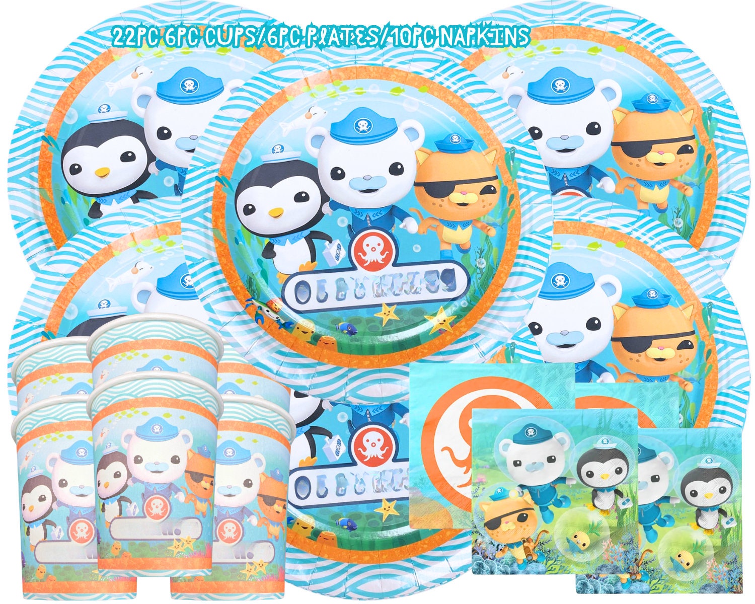 Octonauts Free Personalized Custom Cake Topper Cupcake Happy Birthday ...