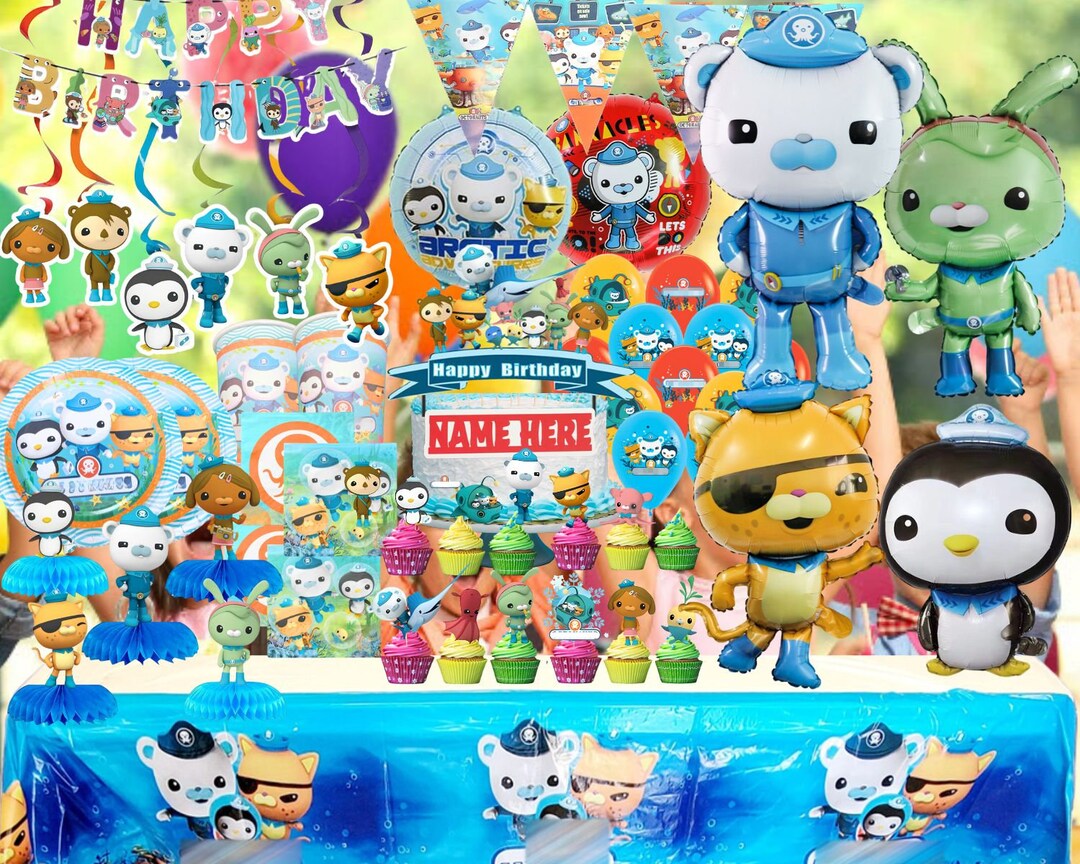 Octonauts Free Personalized Custom Cake Topper Cupcake Happy Birthday ...