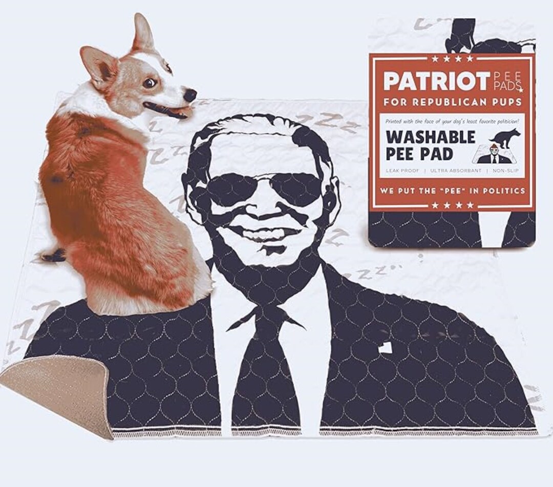 Patriot Pee Pads Funny Sleepy Joe Biden Gift Reusable Dog Pee Pads 34 ...
