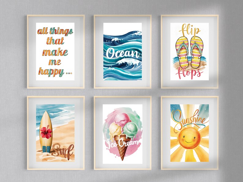 Sunshine Print, Summer Sunshine Poster, Watercolor Sunshine Poster ...