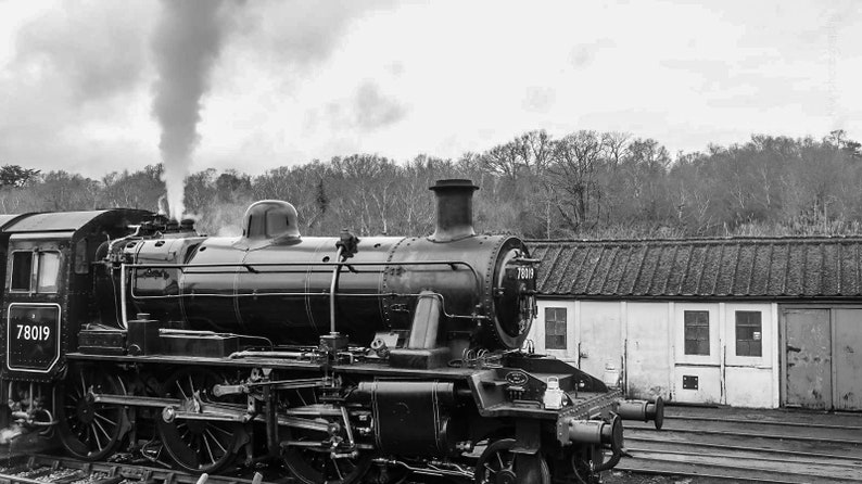 Framed A4 Steam Train British Railways Standard 78019 Photography - Etsy