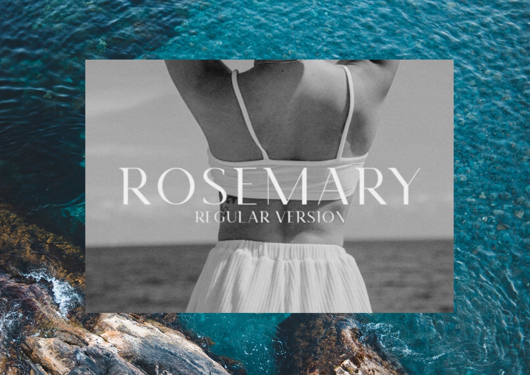 Rosemary Font Vintage Serif Font, Fancy Font, Modern Font Script Font ...