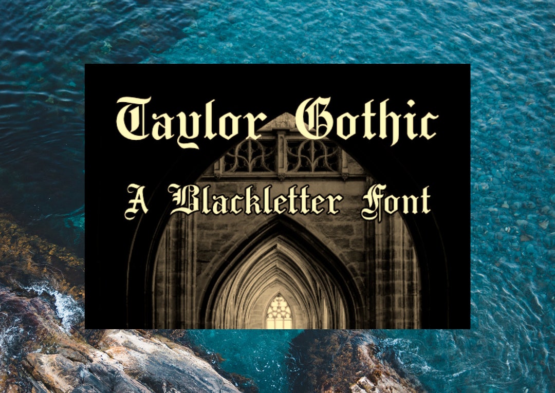 Taylor Gothic Font Handwritten Font, Elegant Font, Modern Font Script ...