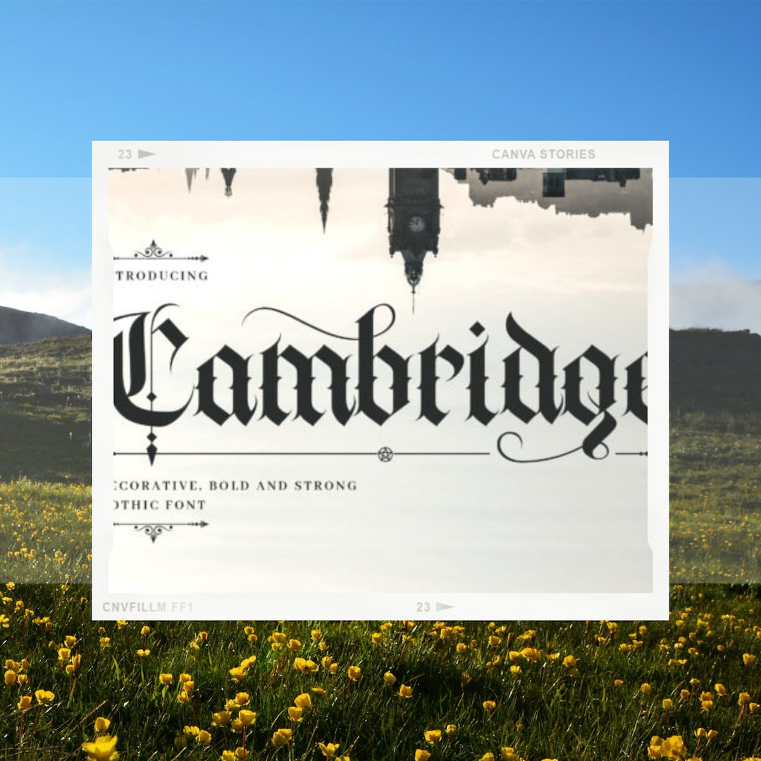 Cambridge Font Font for Cricut, Canva Fonts, Procreate Fonts, Wedding ...