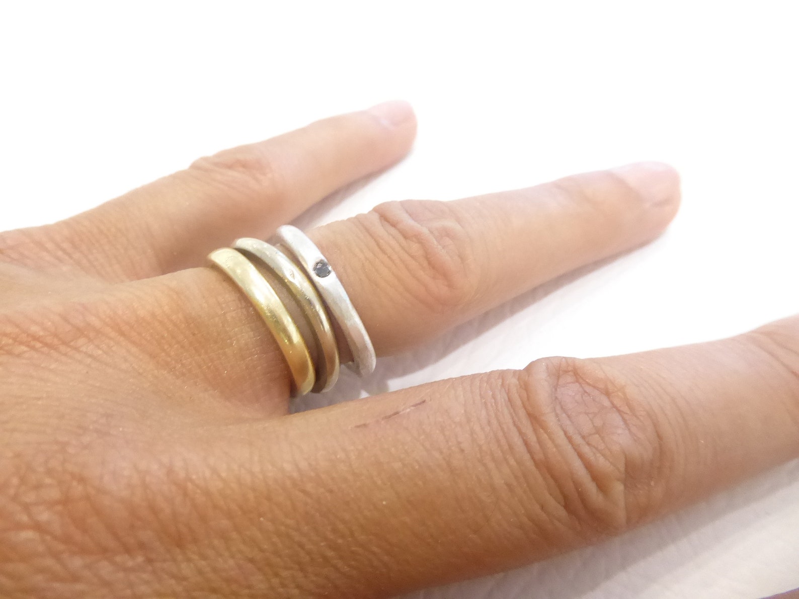 Classic Wedding Ring for Men Sterling Silver Mate Finish - Etsy