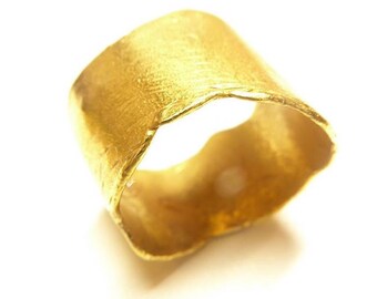 Organic Gold Ring - Etsy