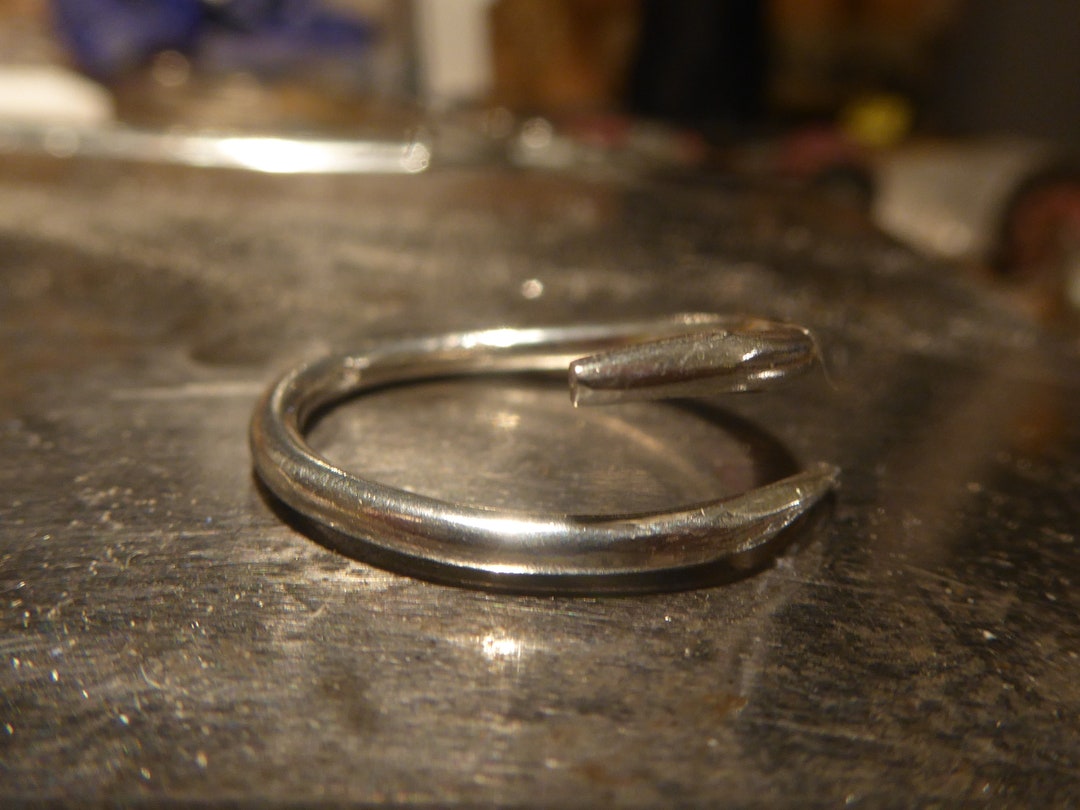 Wicked Ring, Double Ended Nail Ring, Pointy Sterling Silver Ring, You ...