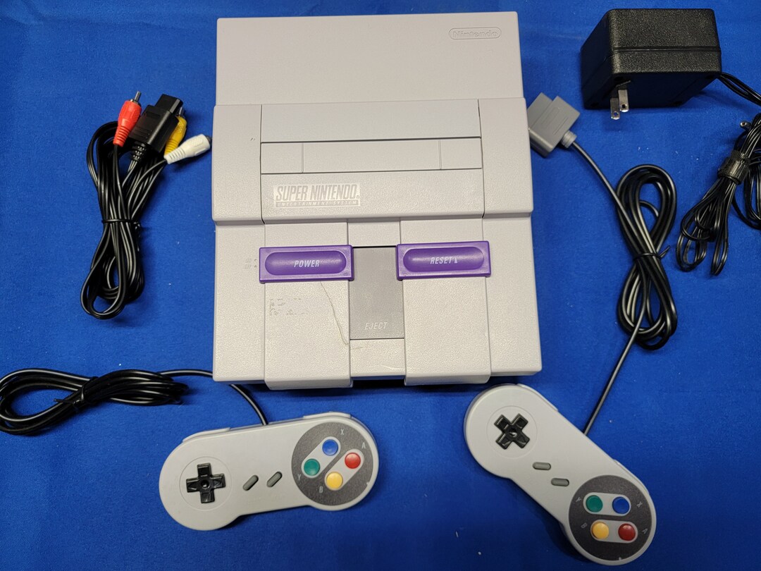 Super Nintendo Entertainment System Nintendo SNES Console Super ...