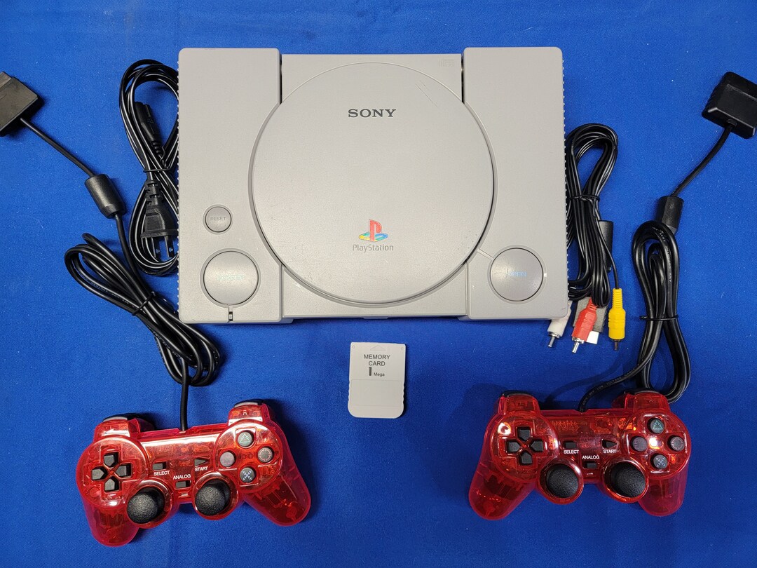 Playstation 1 PS One PSX PS1 Console SCPH-7501 With New Memory Card ...