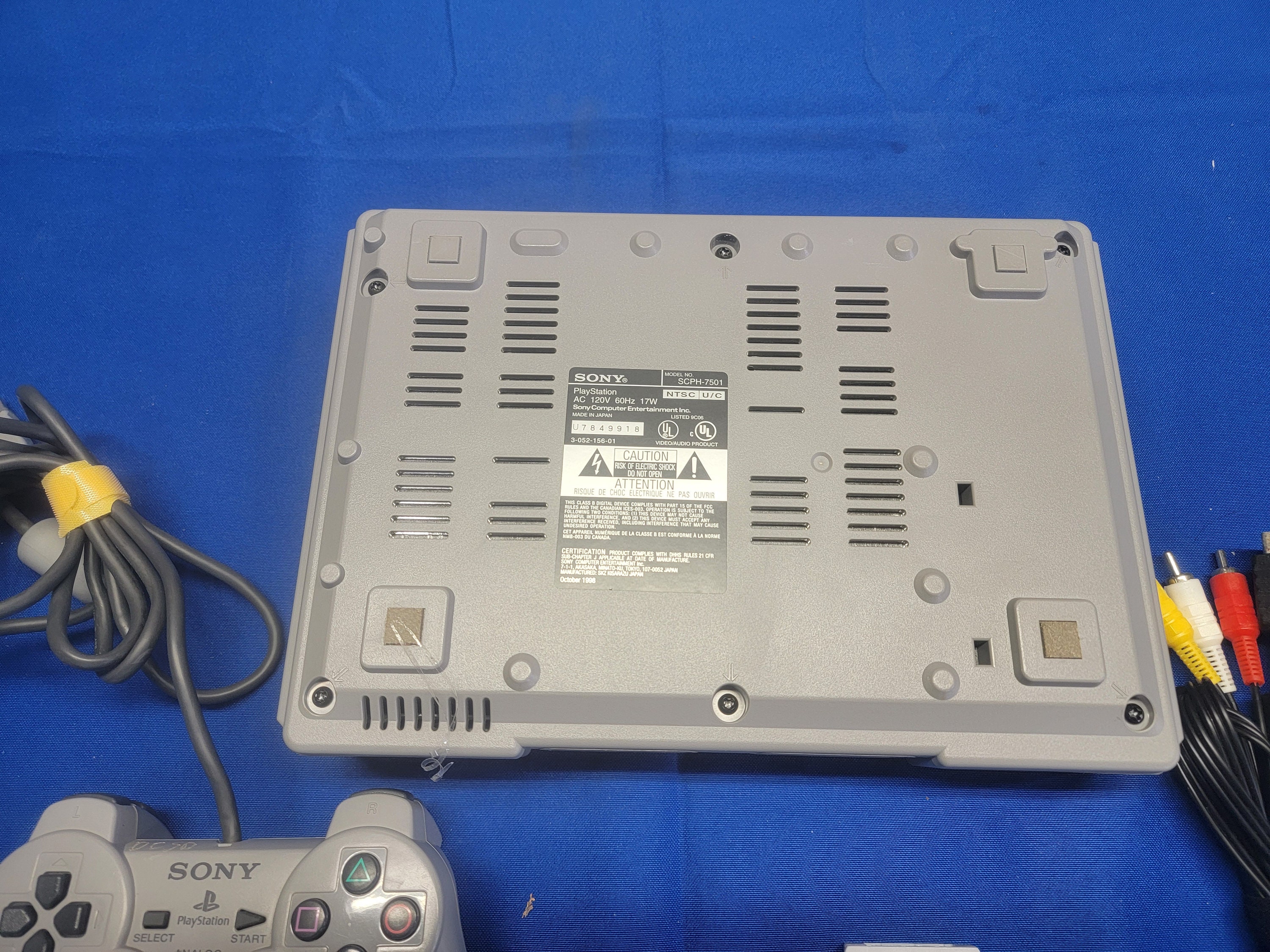 Playstation 1 PS One PSX PS1 Console SCPH-7501 With New Memory Card ...