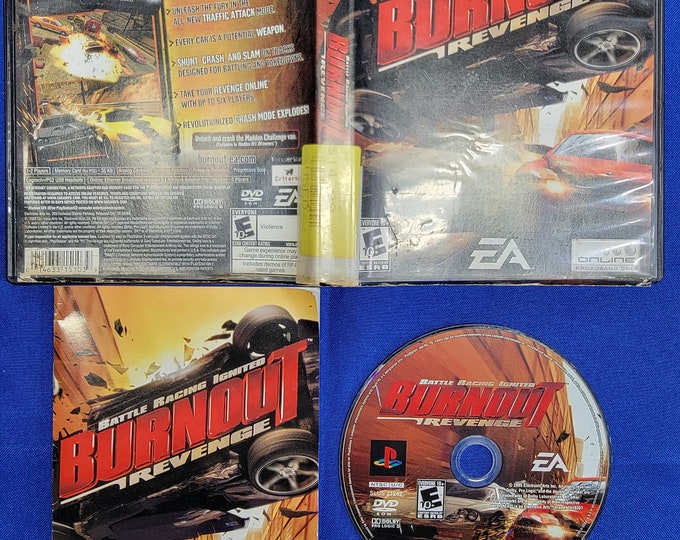 Burnout Revenge Playstation 2 PS2 CIB Complete in Box Playstation 2 PS2 ...