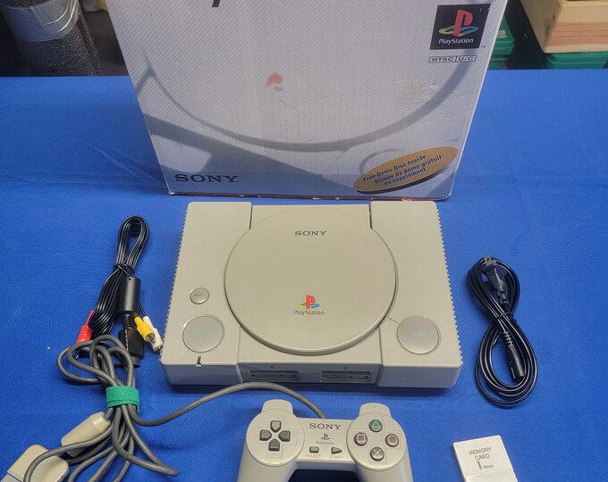 Playstation 1 PS One PSX PS1 Console SCPH-5501 With Box & Memory Card ...
