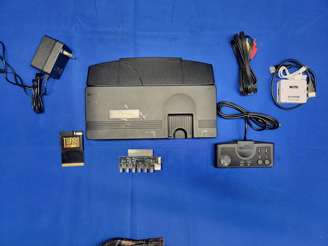 Turbografix-16 TG16 TG-16 Console With Turbo Everdrive, Controller, AV ...