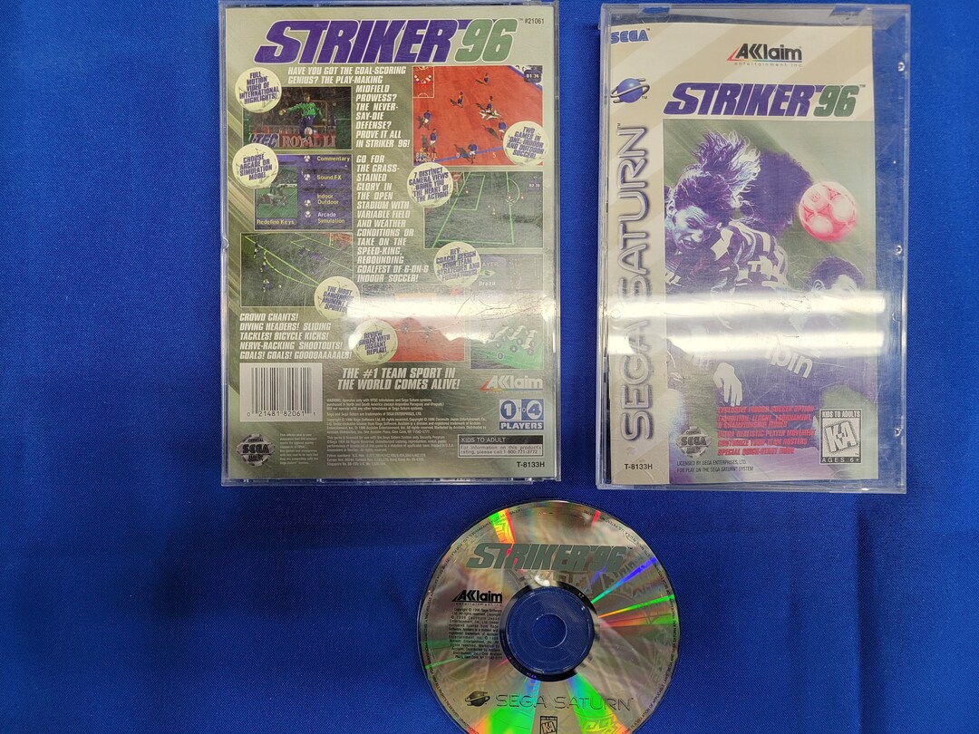 Striker '96 Long Box Sega Saturn Game 30-day Warranty - Etsy