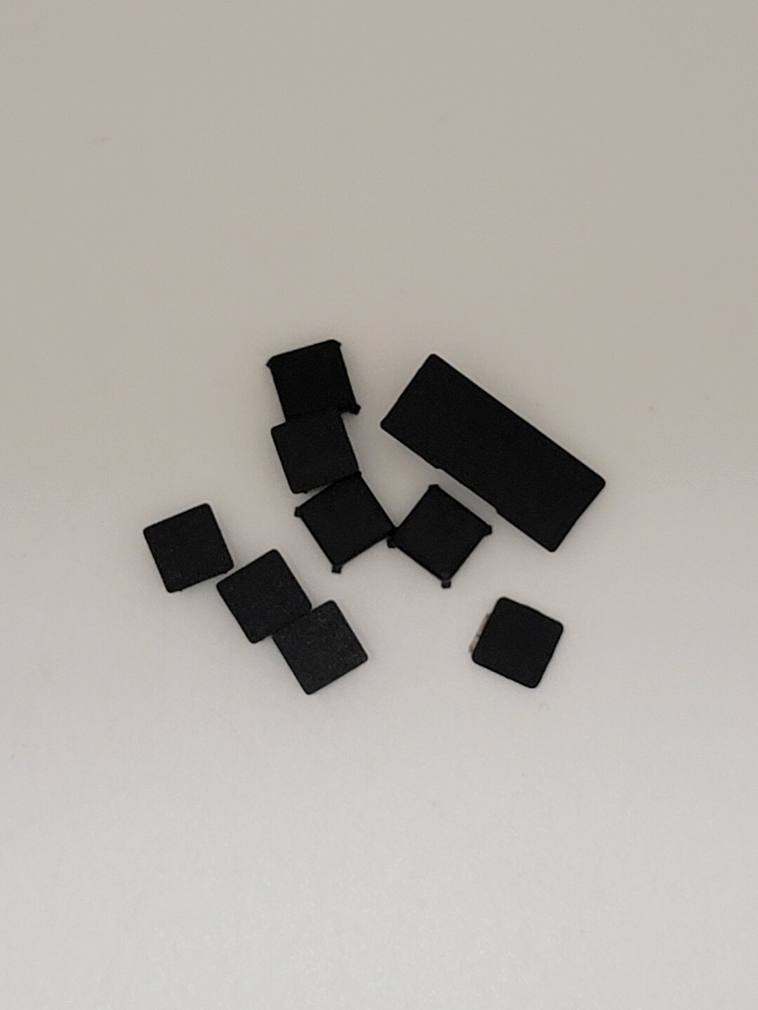 4 Rubber - 4 Plastic Feet Screw Cover & 1 Large Cap for Playstation 2 ...