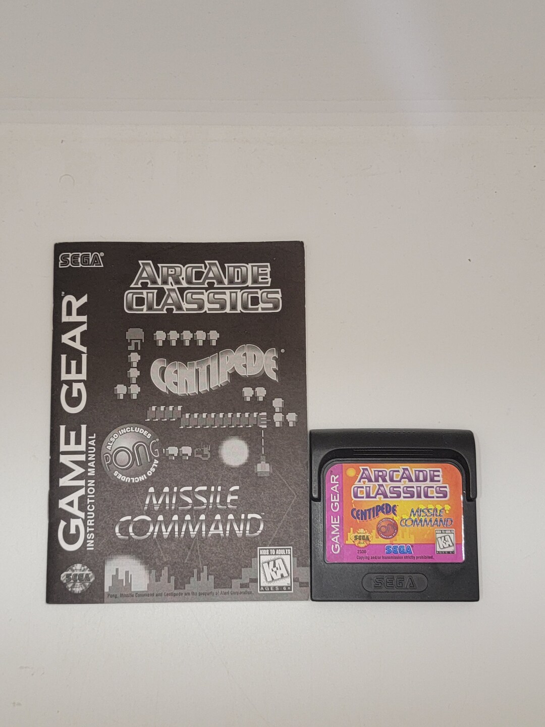 Arcade Classics Sega Game Gear - Missile Command - Centipede Sega Game ...