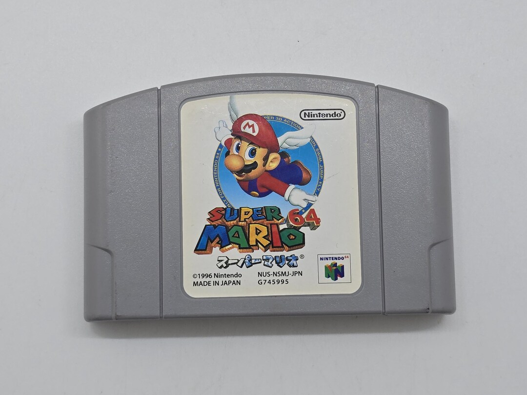 Super Mario 64 Japanese Version Nintendo 64 N64 30-day Warranty - Etsy