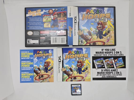 Mario Hoops 3 on 3 Complete DS Nintendo Ds 30 day Warranty Etsy UK