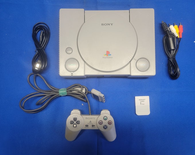 Playstation 1 PS One PSX PS1 Console SCPH-7501 With New Memory Card ...