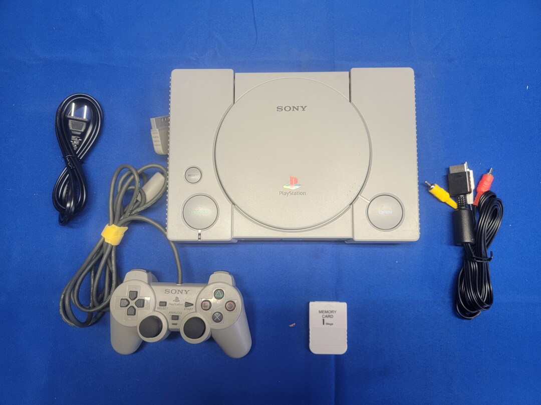 Playstation 1 PS One PSX PS1 Console SCPH-7501 With New Memory Card ...