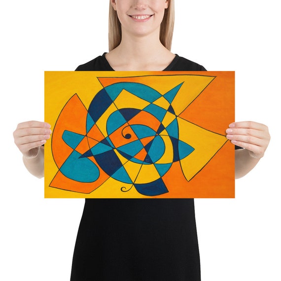 Road Map of Everyday Life Paper Poster Abstract Modern Art - Etsy