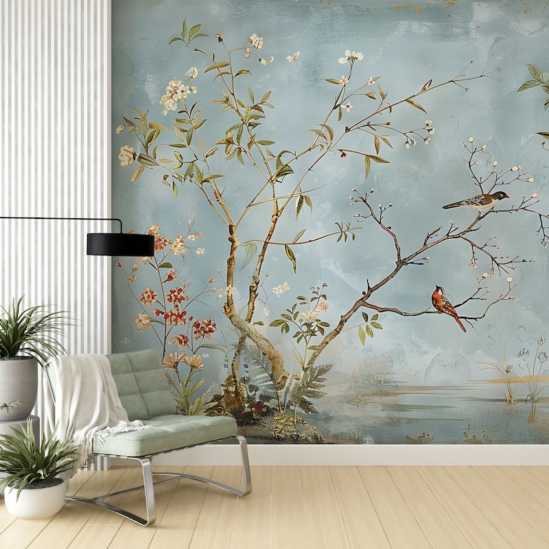 Bird Wall Mural - Etsy