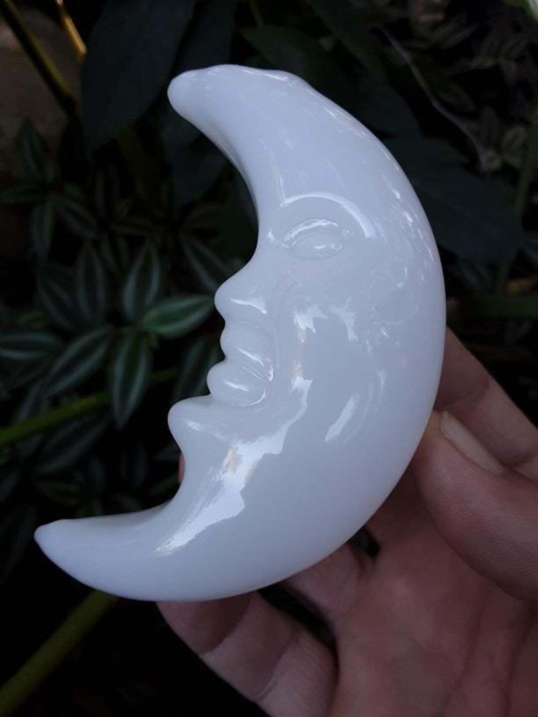 Glass Moon Pipe, Crescent Moon Hand Pipe, Thick Glass Pipes - Etsy