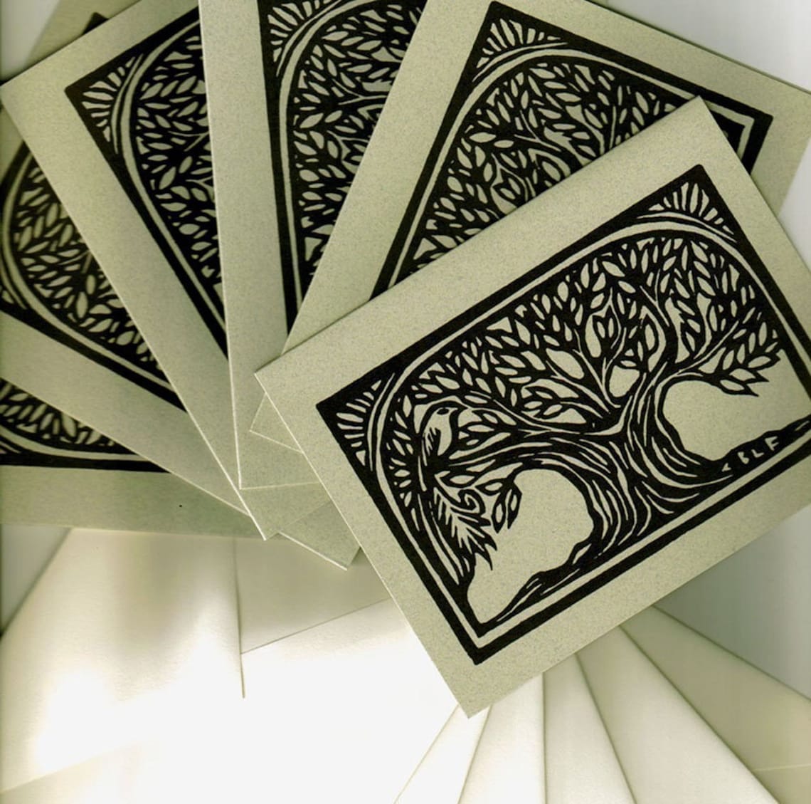 6 Card Set- Tree of Life Note Cards - Etsy