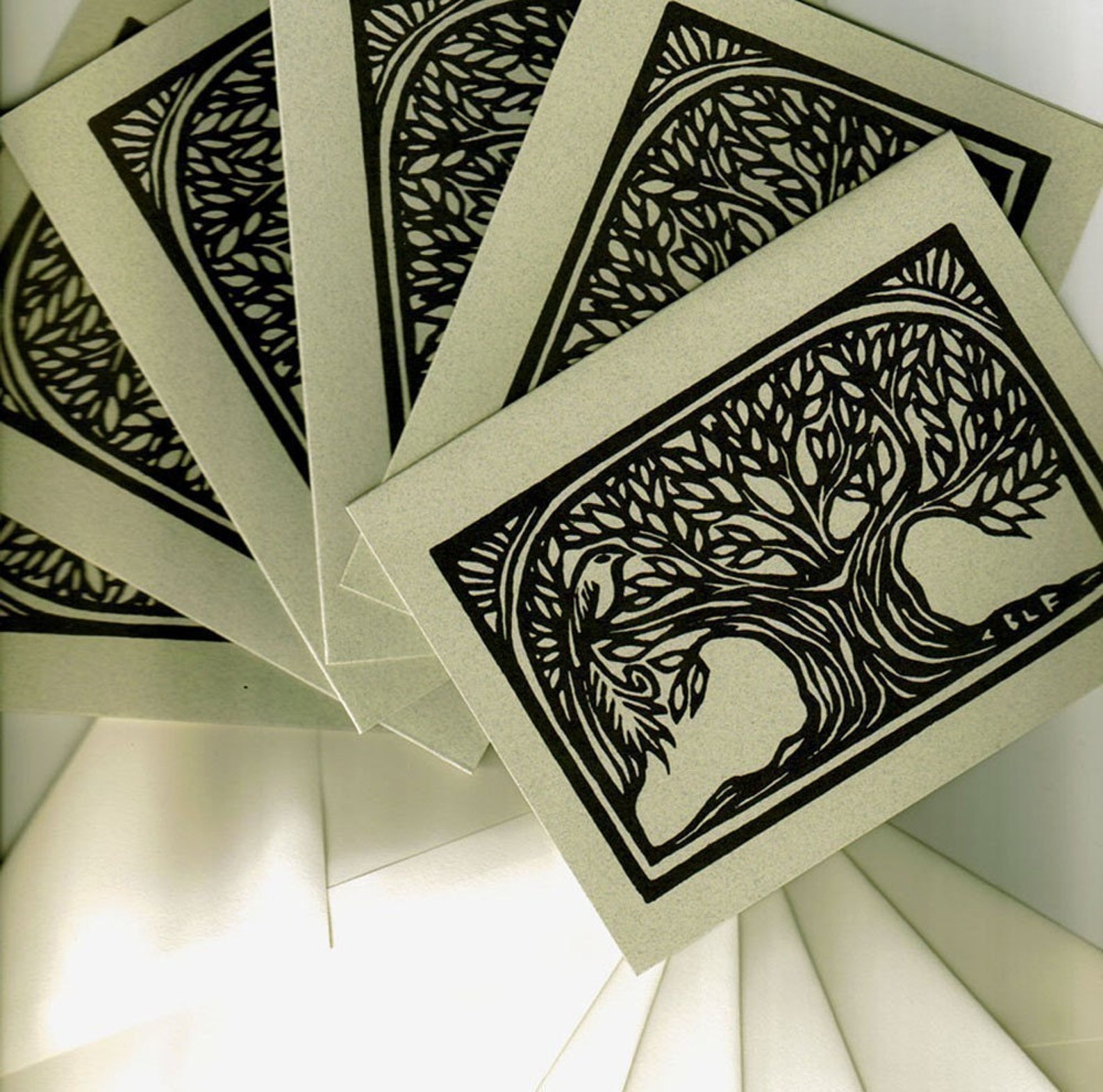 6 Card Set- Tree of Life Note Cards - Etsy